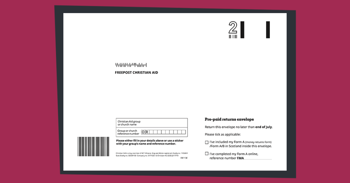 Returns envelopes - Christian Aid Resources