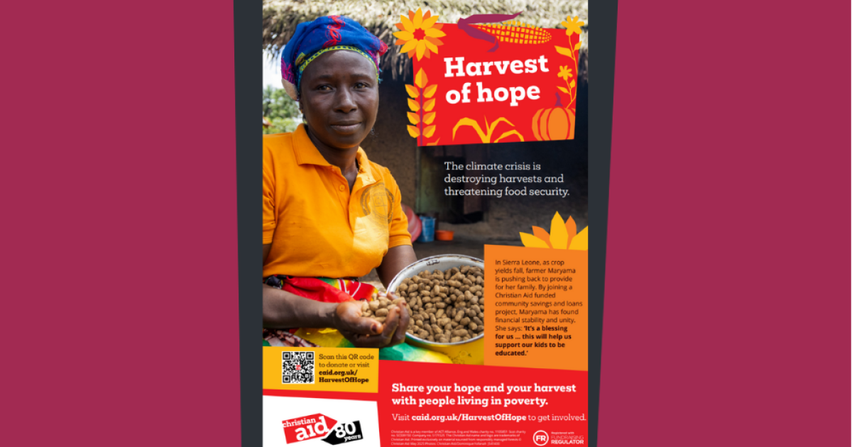 Harvest of Hope poster - Christian Aid Resources