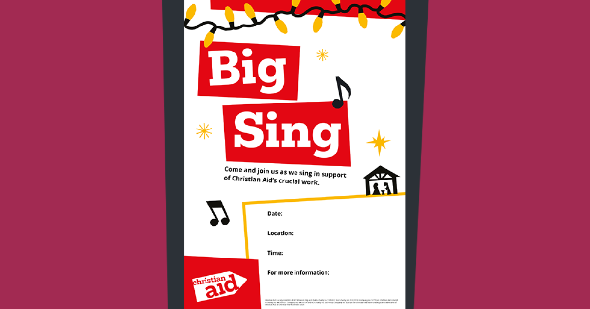 Big Sing Poster - Christian Aid Resources